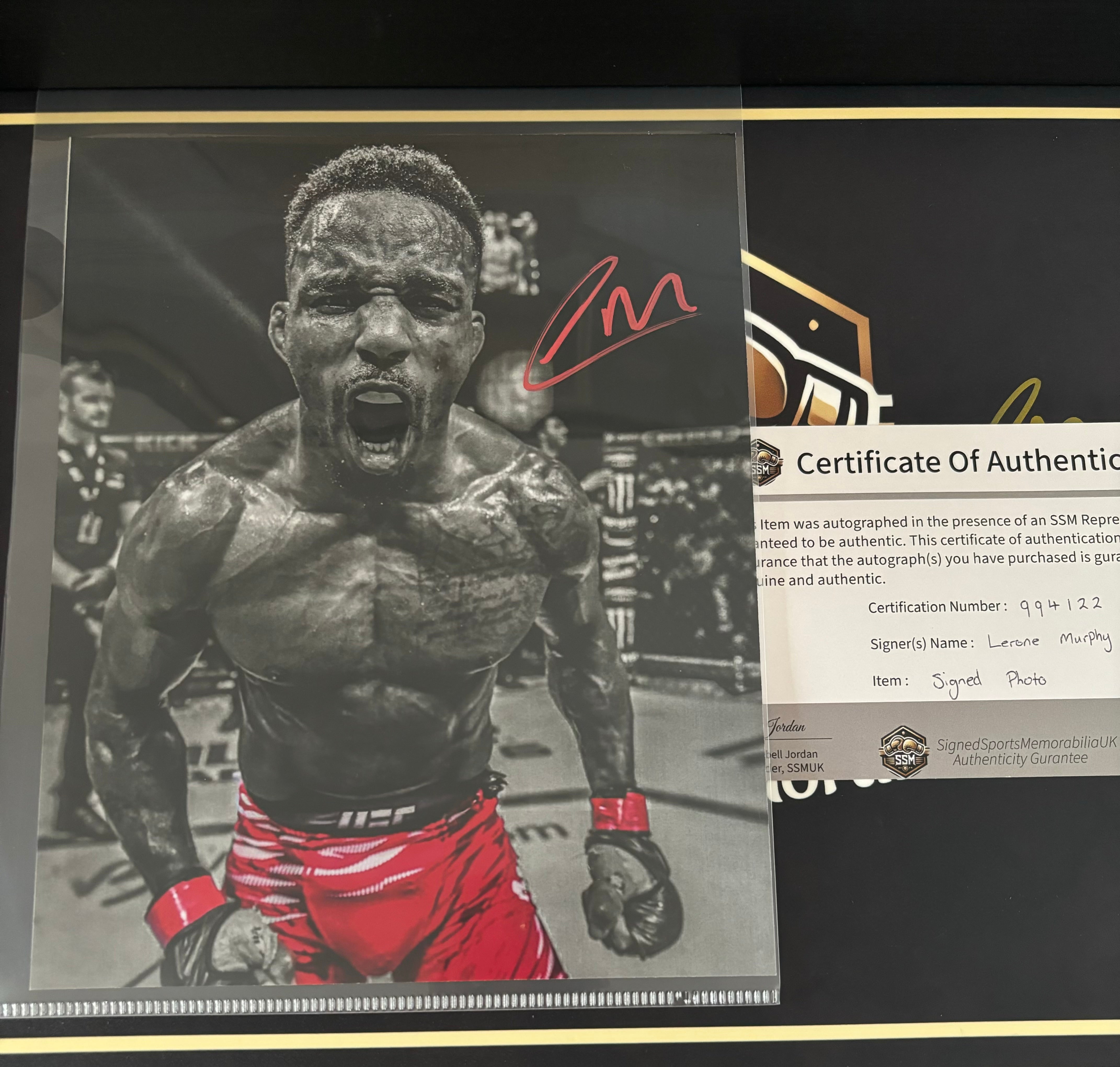 Lerone Murphy Signed Photo UFC Private Signing With COA + Photo Proof ...